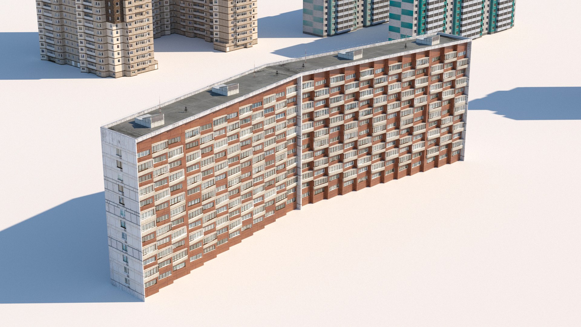 Russian Building Pack of more than 30 buildings 3D model - TurboSquid ...