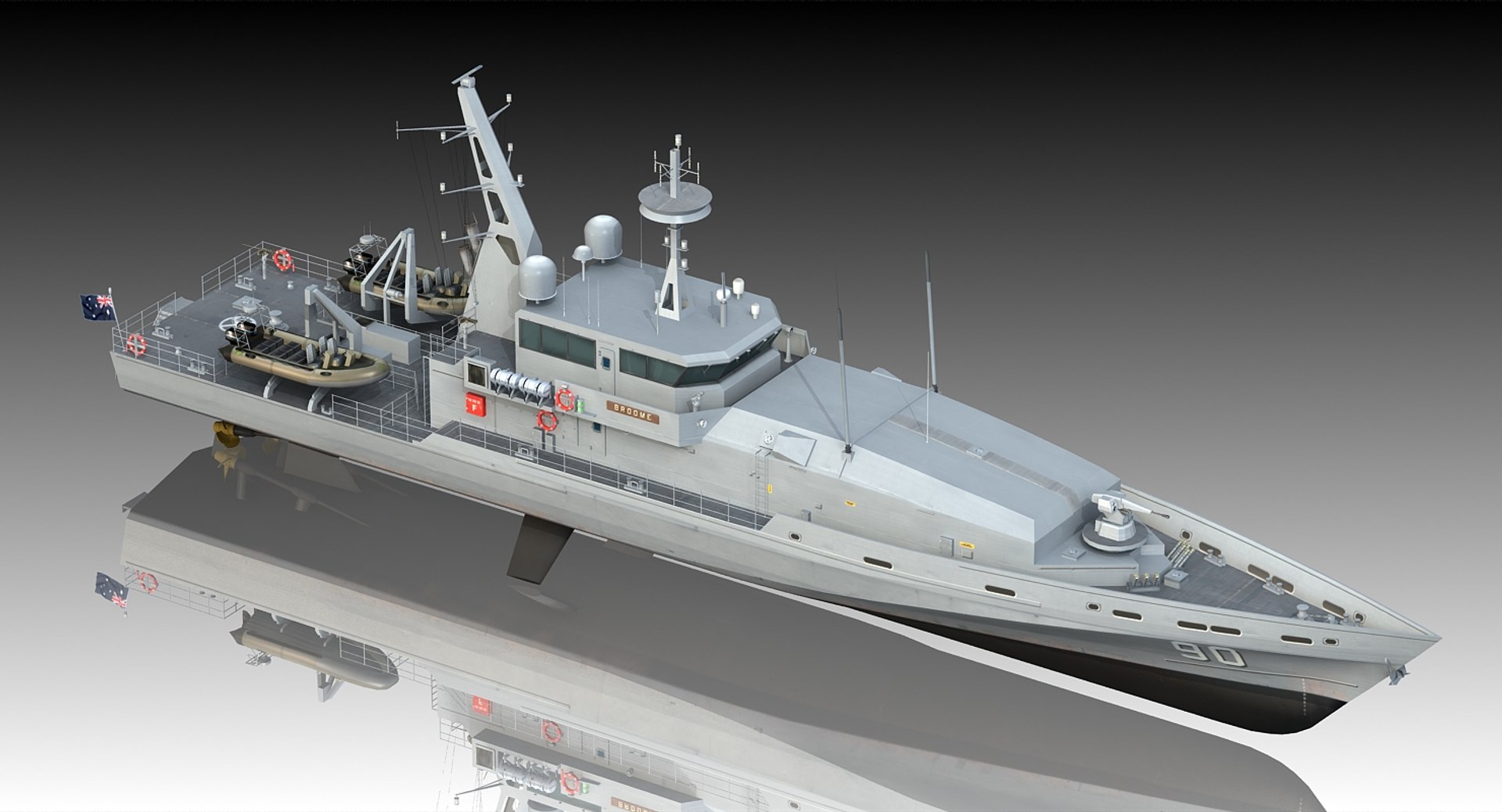 Hmas Broome Acpb 90 3D Model - TurboSquid 1253563