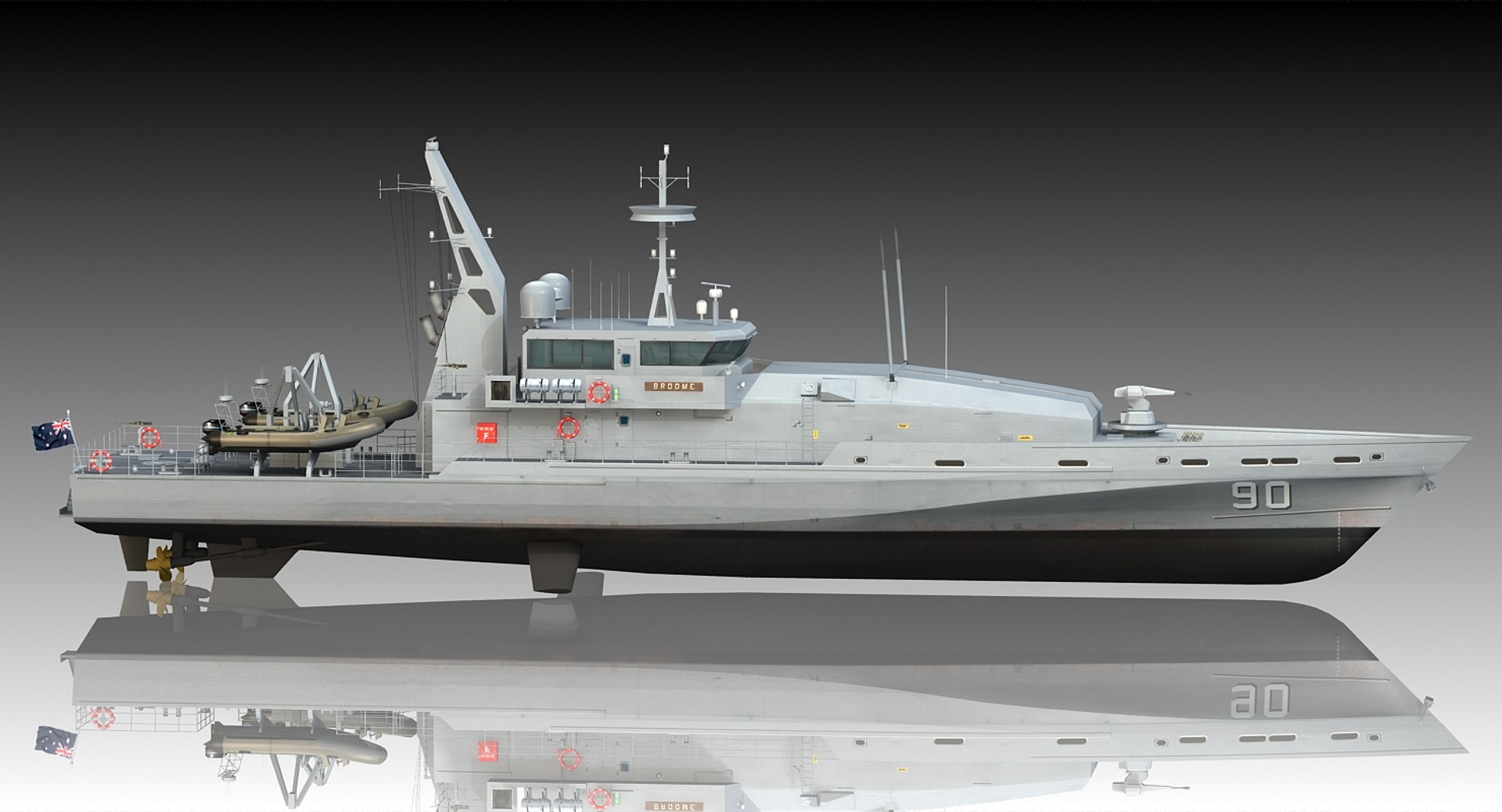 Hmas Broome Acpb 90 3D Model - TurboSquid 1253563