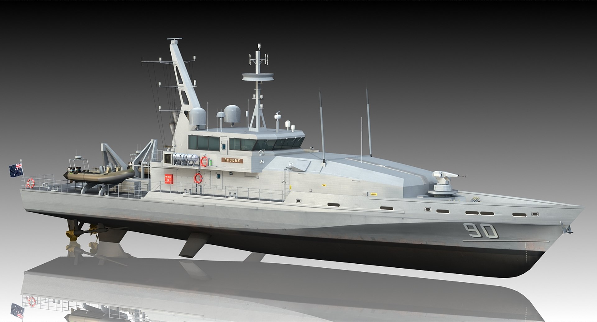 Hmas Broome Acpb 90 3D Model - TurboSquid 1253563