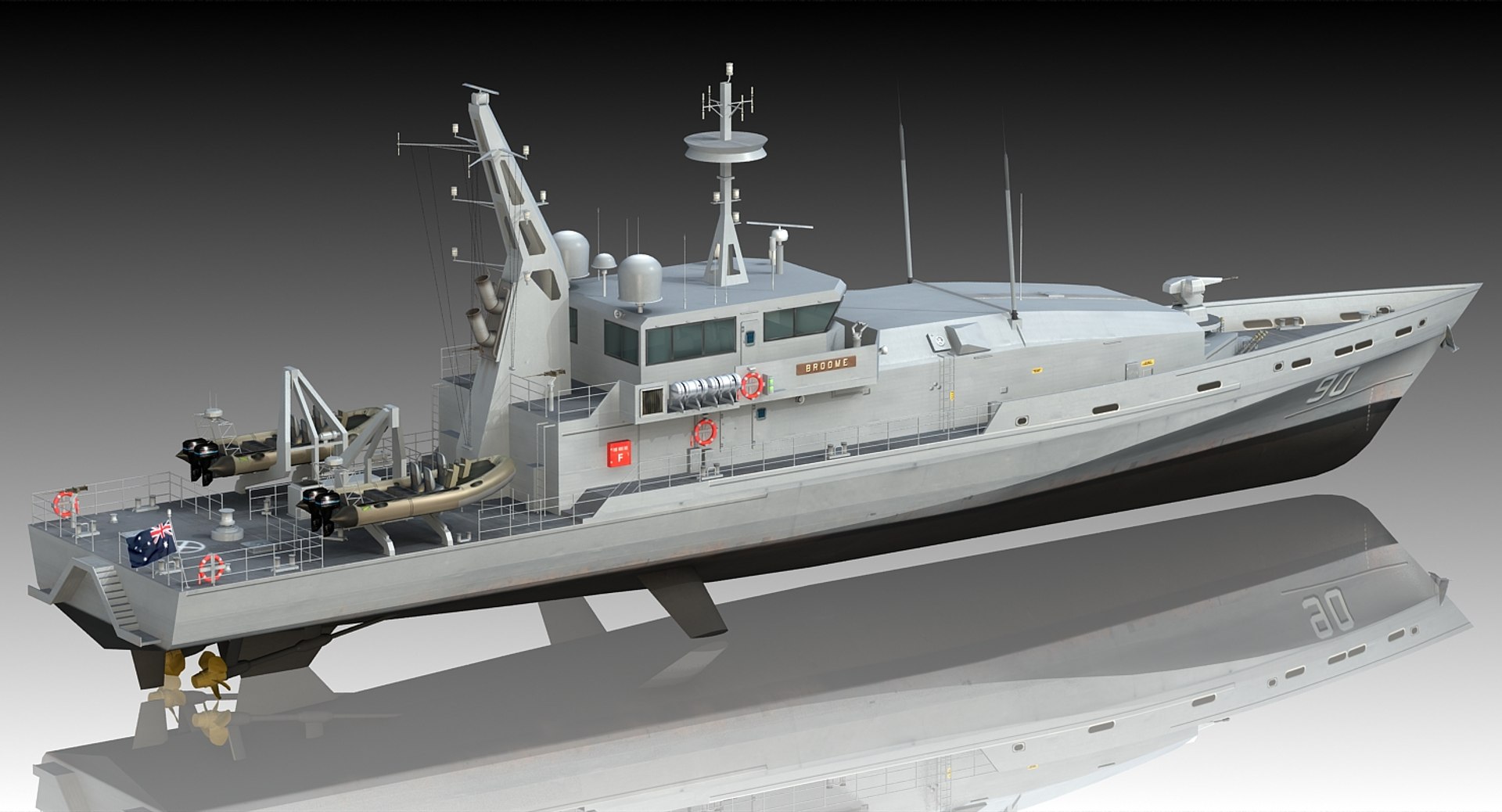 Hmas Broome Acpb 90 3D Model - TurboSquid 1253563