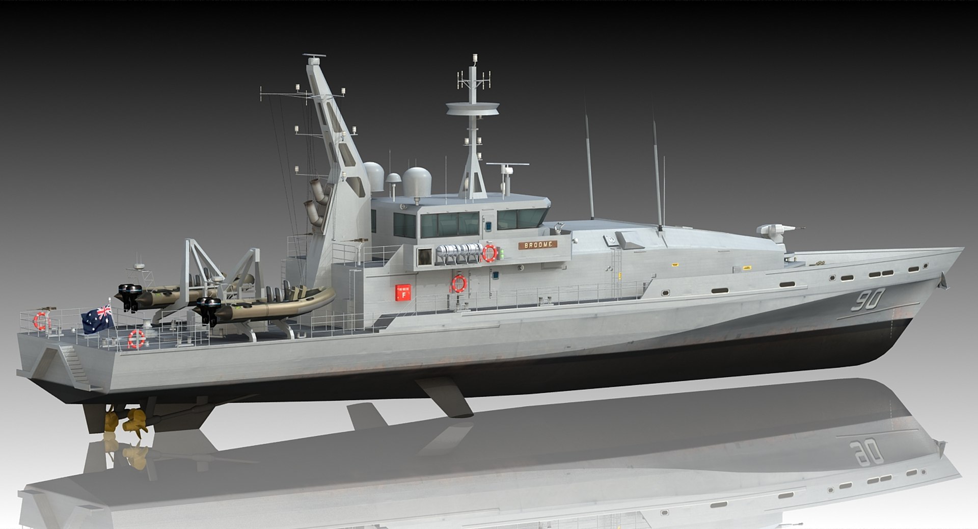 Hmas Broome Acpb 90 3D Model - TurboSquid 1253563