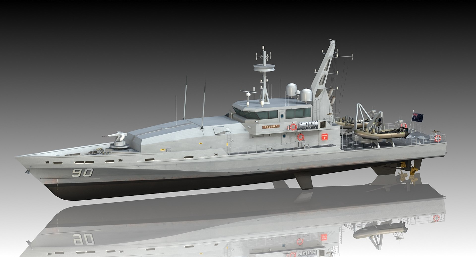 Hmas Broome Acpb 90 3D Model - TurboSquid 1253563