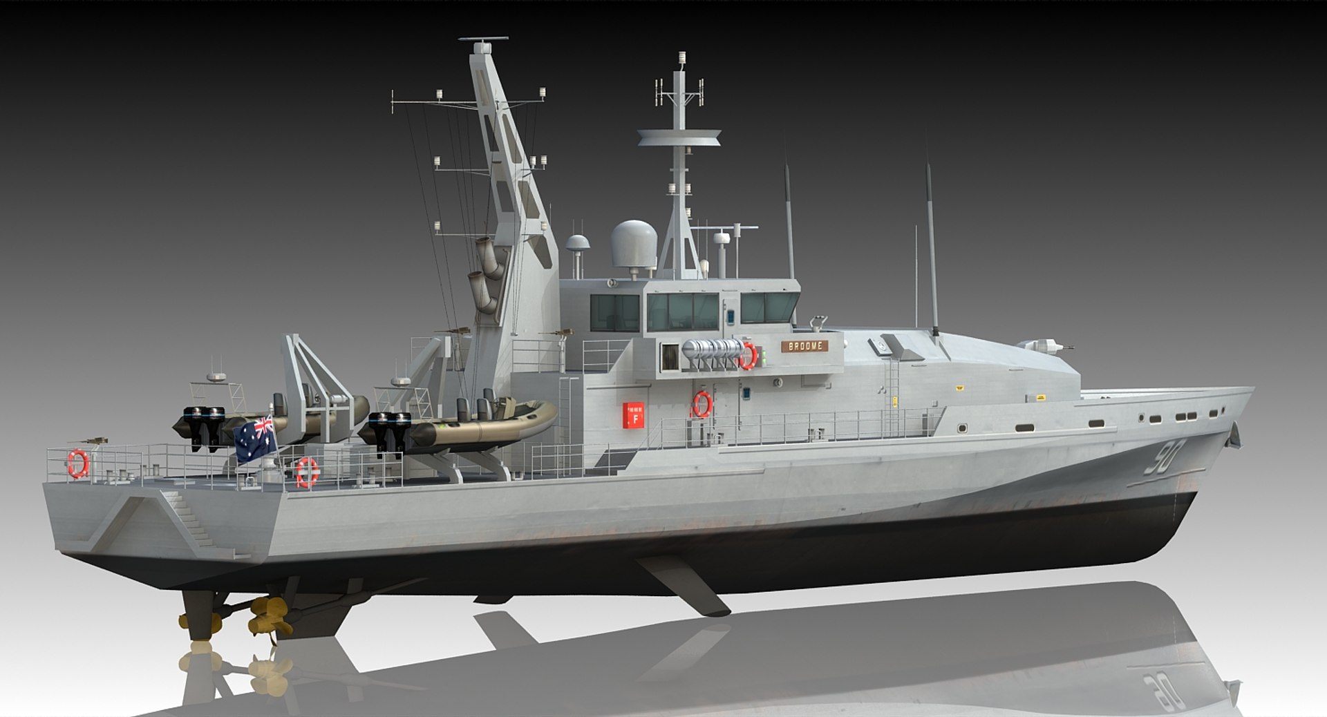 Hmas Broome Acpb 90 3D Model - TurboSquid 1253563