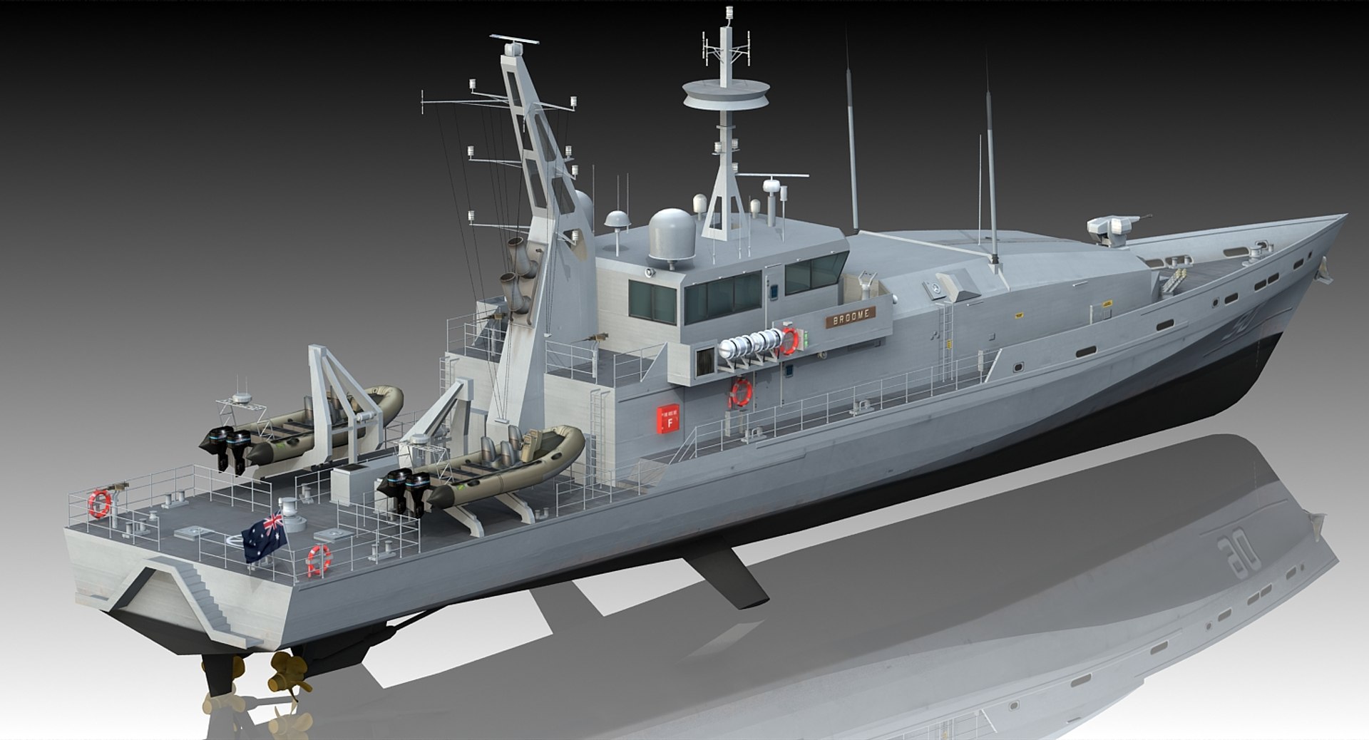 Hmas Broome Acpb 90 3D Model - TurboSquid 1253563