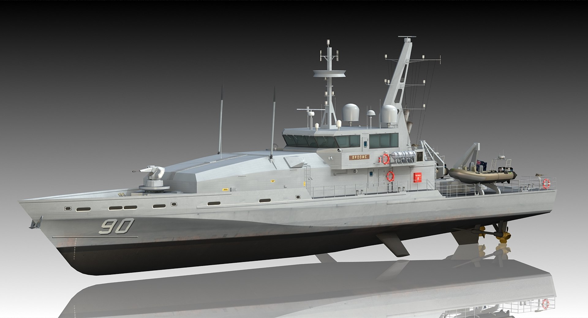 Hmas Broome Acpb 90 3D Model - TurboSquid 1253563