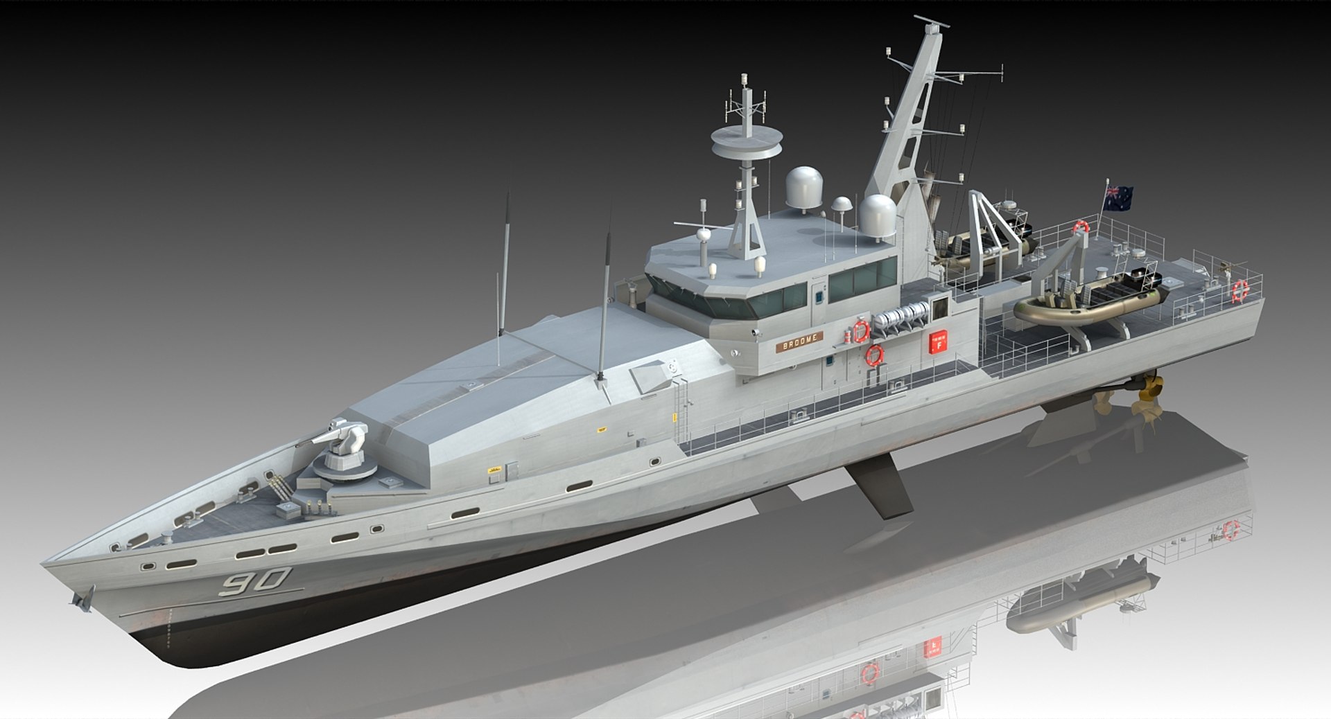 Hmas Broome Acpb 90 3D Model - TurboSquid 1253563