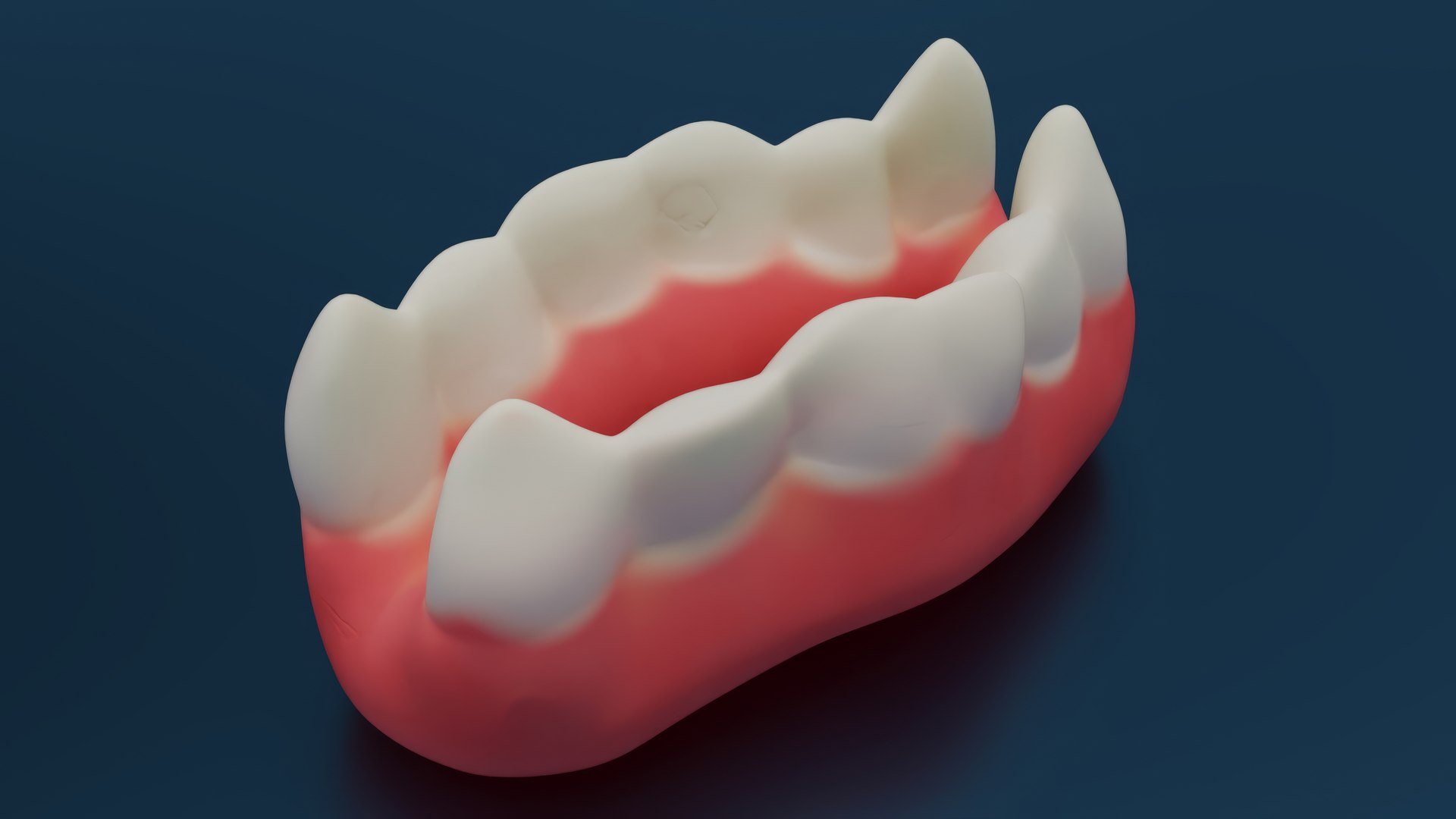 Chewing Gummy Double Teeth Candy For 3D Print 3D Model - TurboSquid 2256875