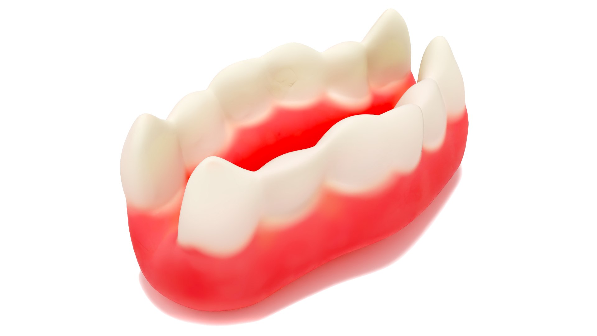 Chewing Gummy Double Teeth Candy For 3D Print 3D Model - TurboSquid 2256875