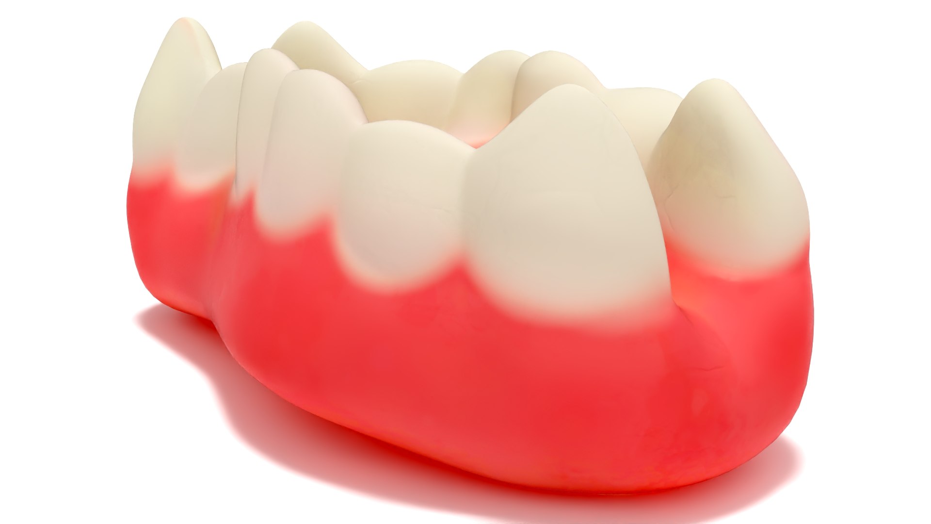 Chewing Gummy Double Teeth Candy For 3D Print 3D Model - TurboSquid 2256875