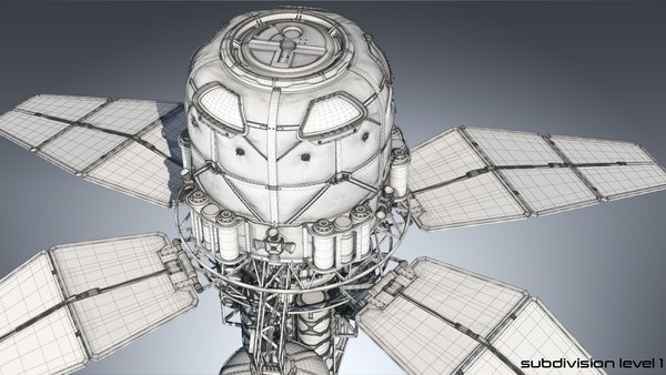 3D sci-fi orbital cannon - TurboSquid 1515214