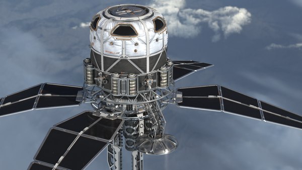 3D sci-fi orbital cannon - TurboSquid 1515214