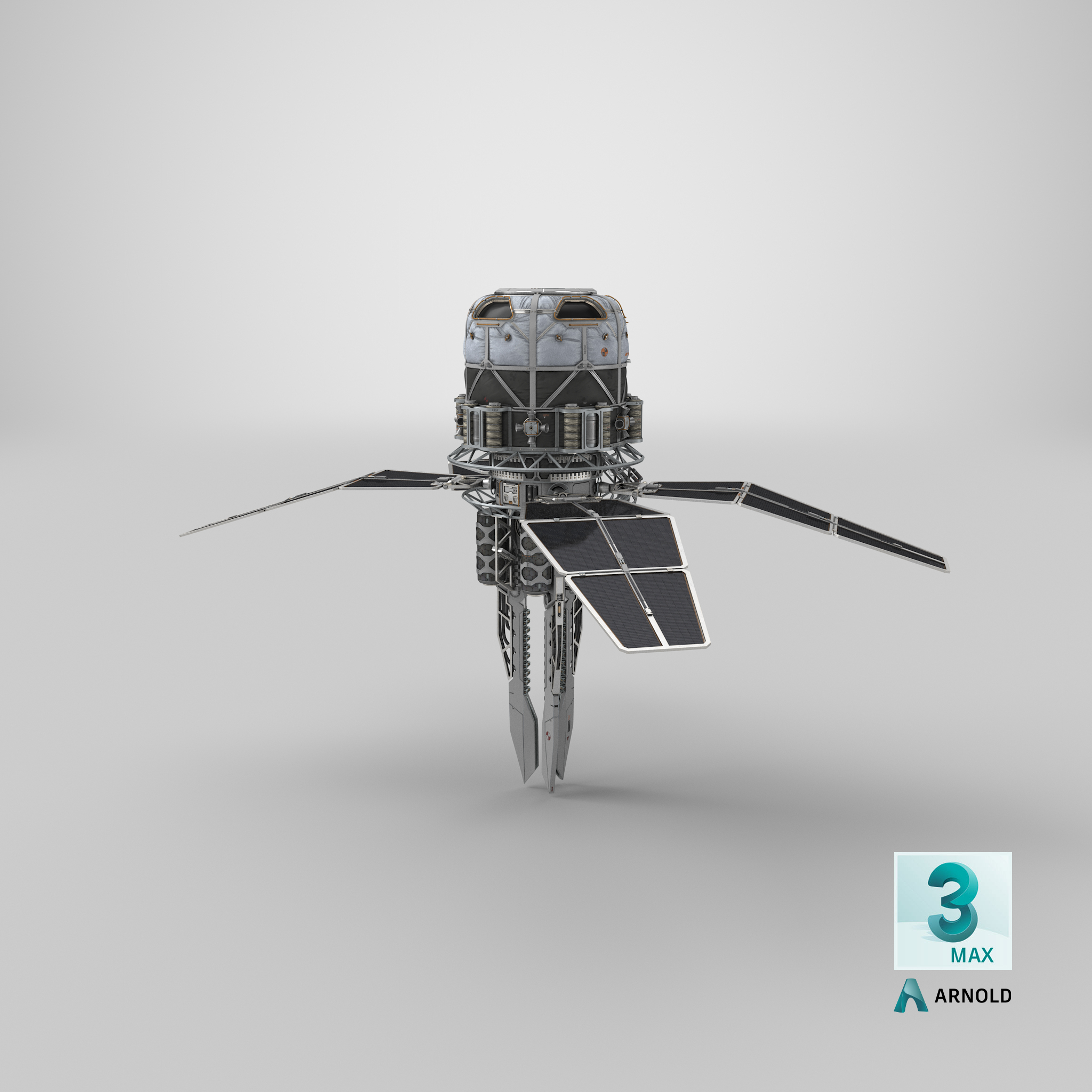 3D sci-fi orbital cannon - TurboSquid 1515214