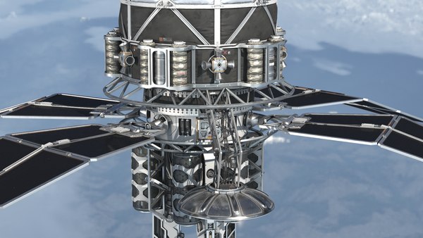 3D sci-fi orbital cannon - TurboSquid 1515214