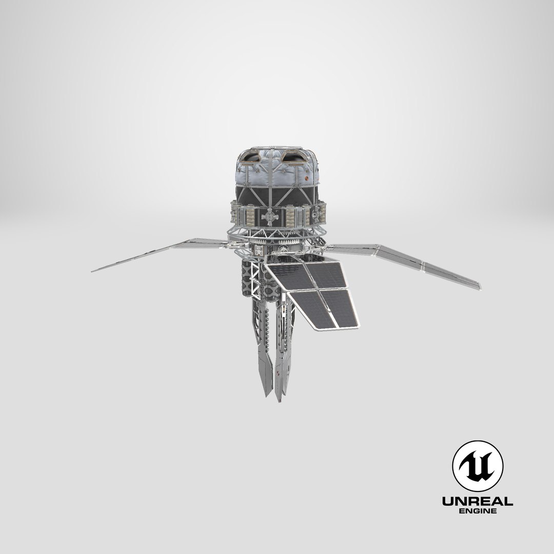 3D sci-fi orbital cannon - TurboSquid 1515214