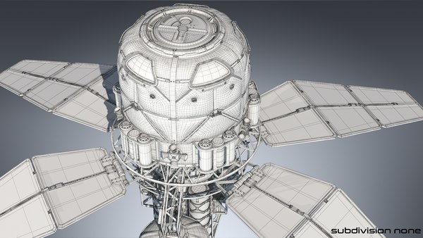 3D sci-fi orbital cannon - TurboSquid 1515214