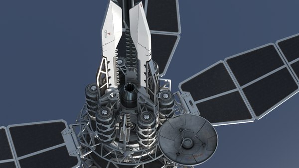 3D sci-fi orbital cannon - TurboSquid 1515214