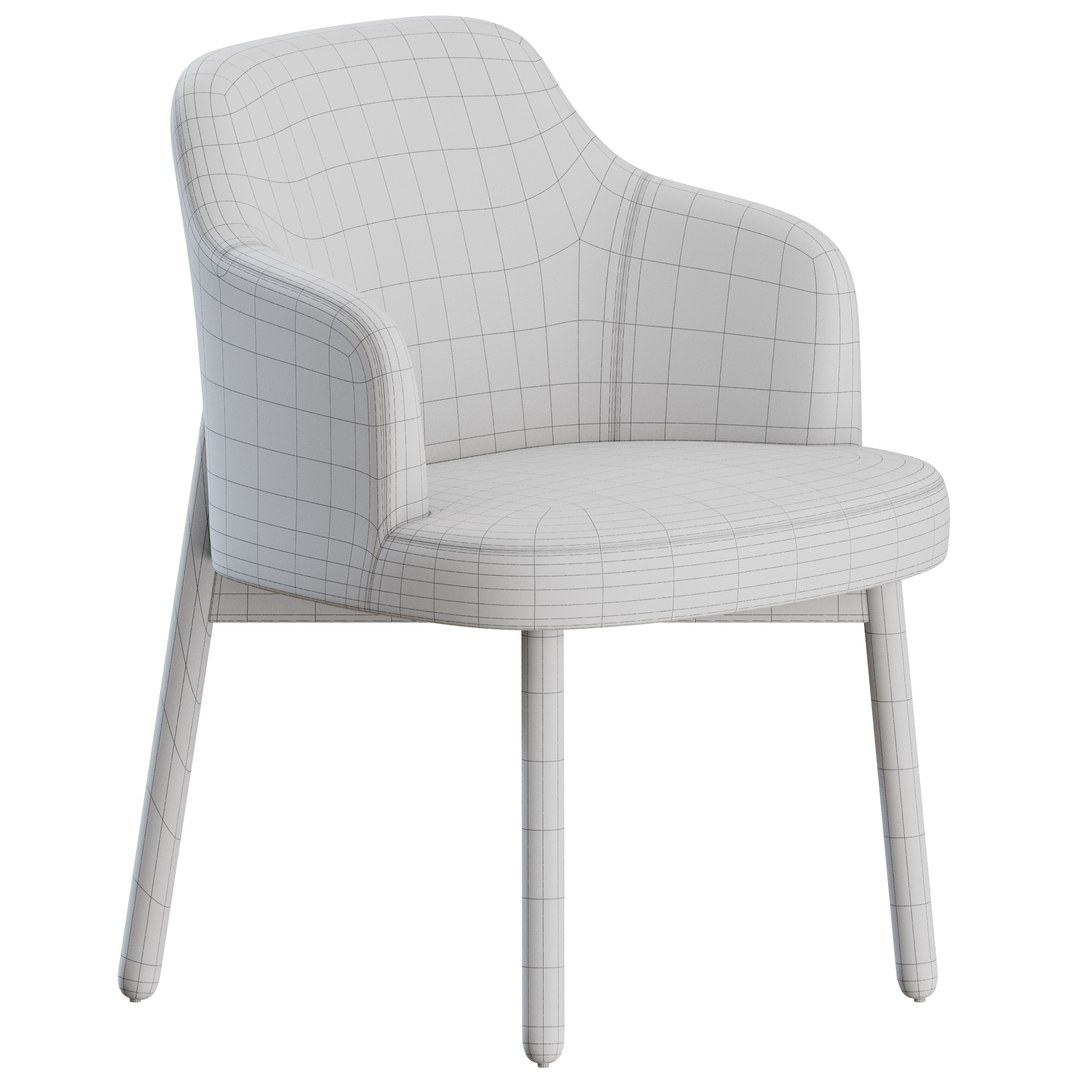 Abby Dining Chair By Porada 3D Model - TurboSquid 2363048