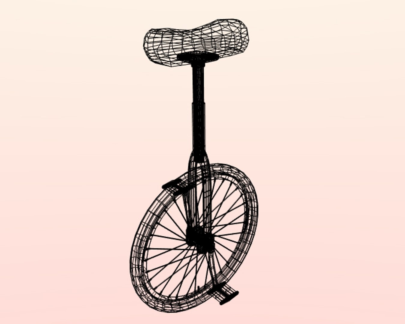 Unicycle 3d Model