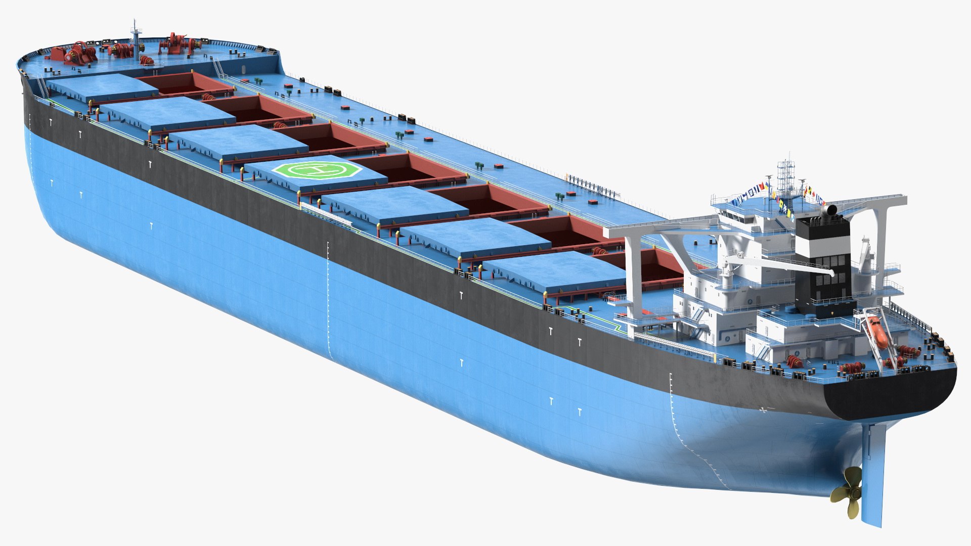 Bulk Carrier Ship Empty 3D model - TurboSquid 1900292