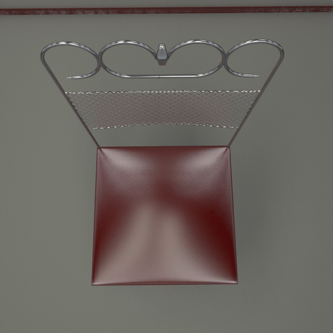 3D steel chair model - TurboSquid 1261217
