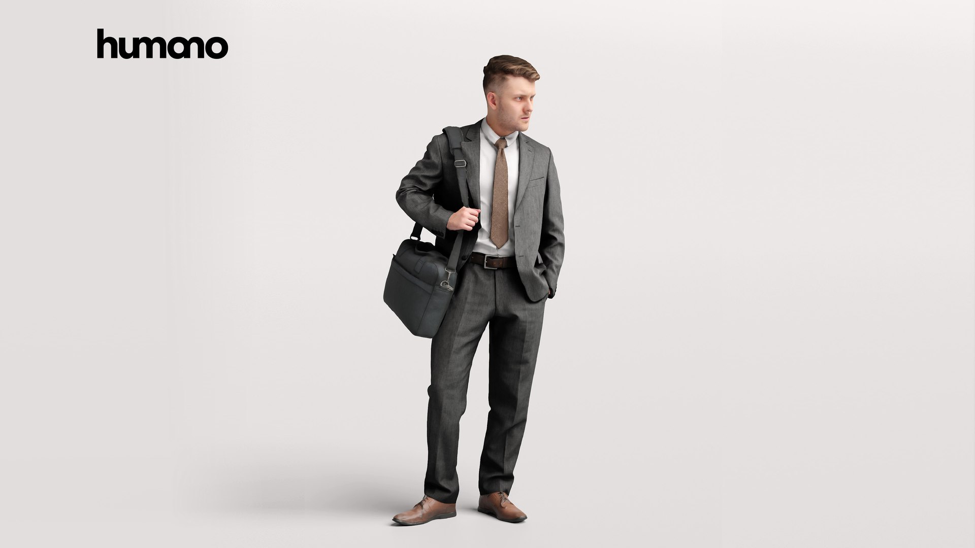 Humano Posed Standing Man 0341878 3D Model - TurboSquid 2083375