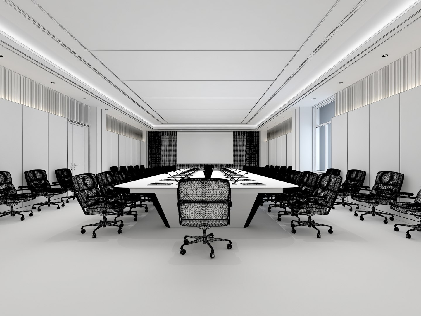3D Conference Room Model - TurboSquid 2028562