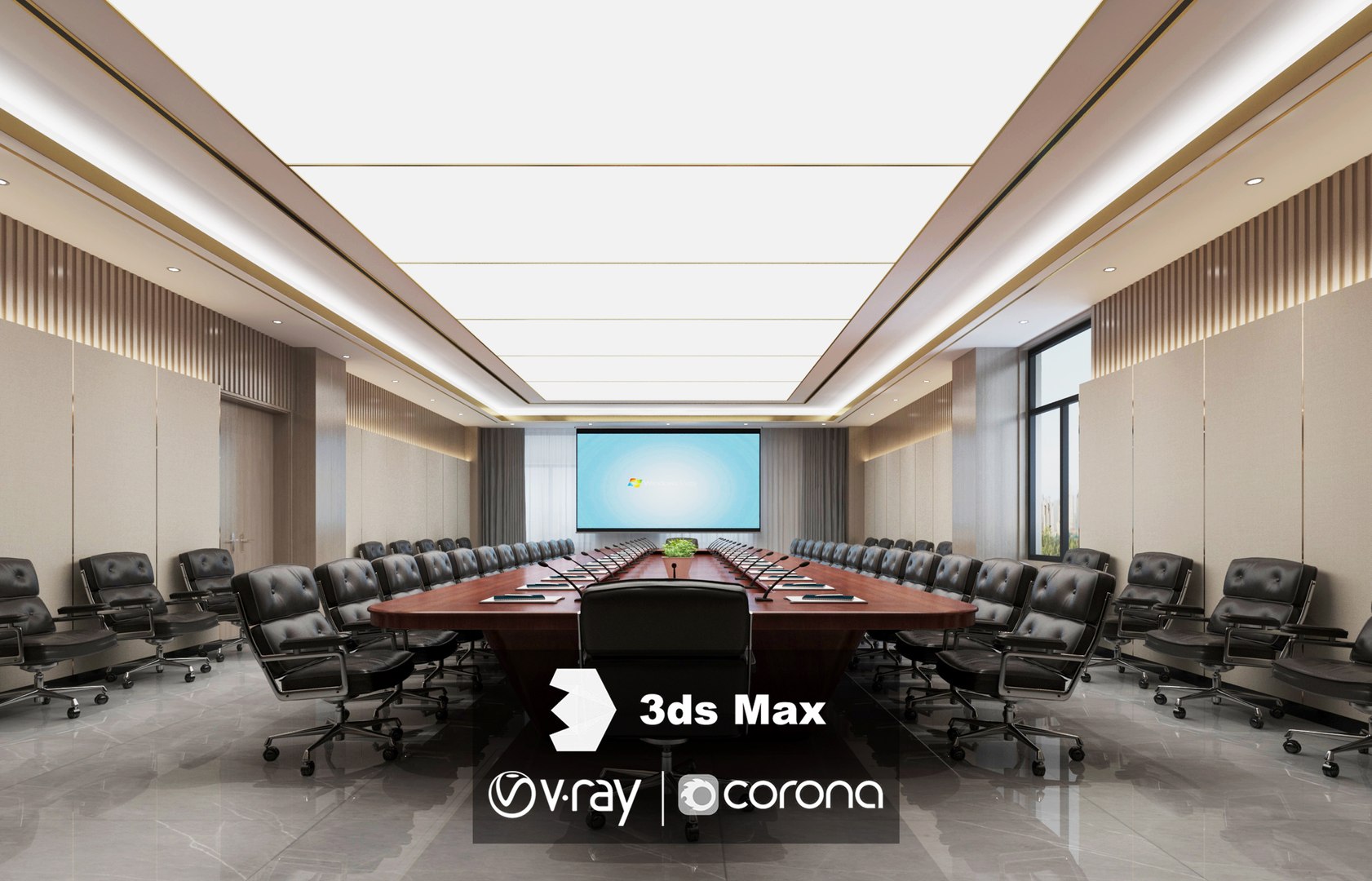 3D Conference Room Model - TurboSquid 2028562