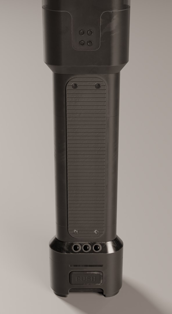 3D model Scifi big flashlight - TurboSquid 1990442