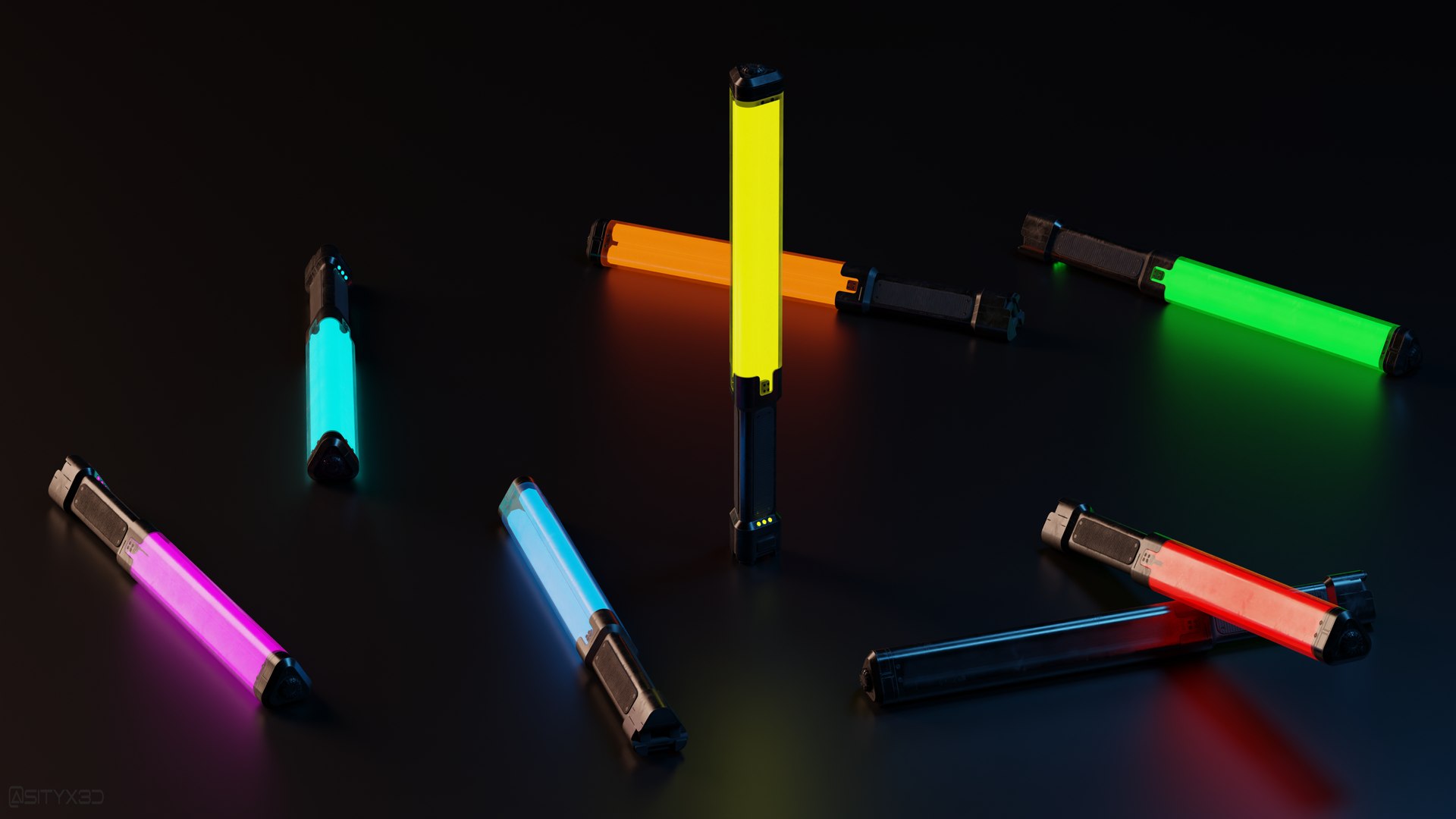 3D model Scifi big flashlight - TurboSquid 1990442