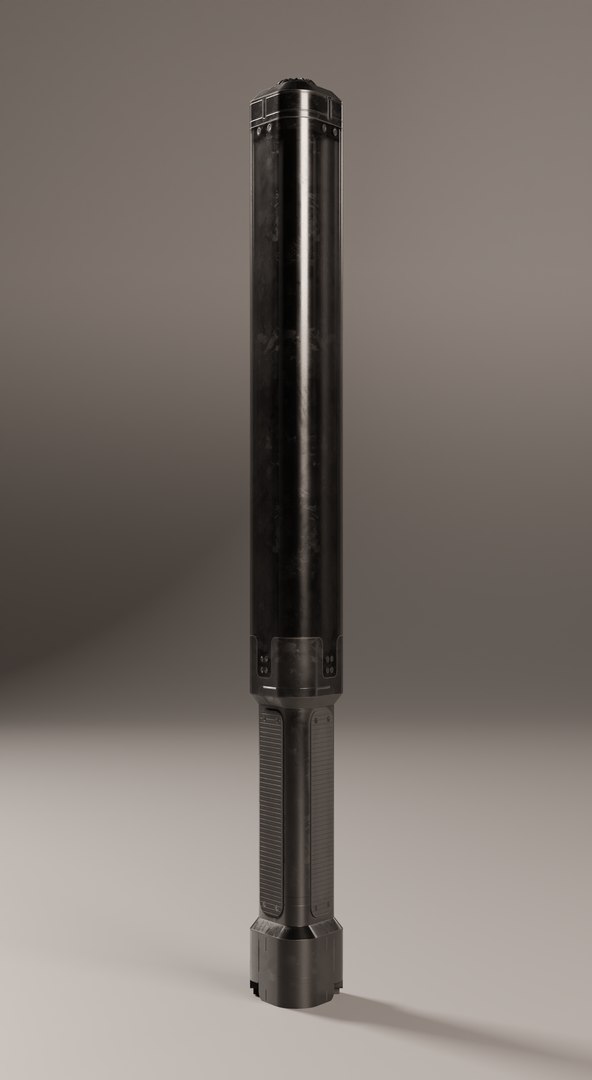 3D model Scifi big flashlight - TurboSquid 1990442