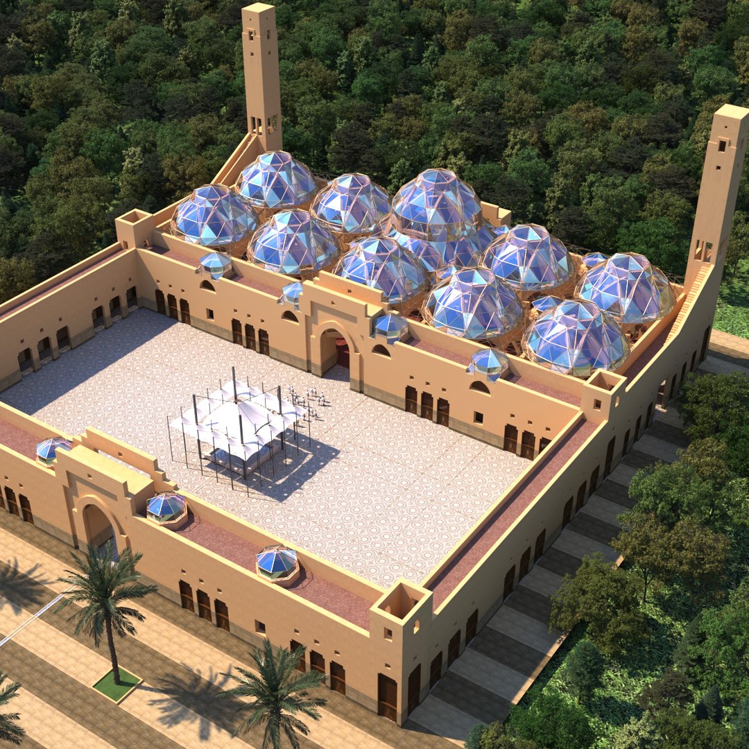 3D Model Mosque 3 - TurboSquid 2216826
