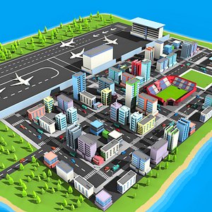 3D cartoon building model - TurboSquid 1338066