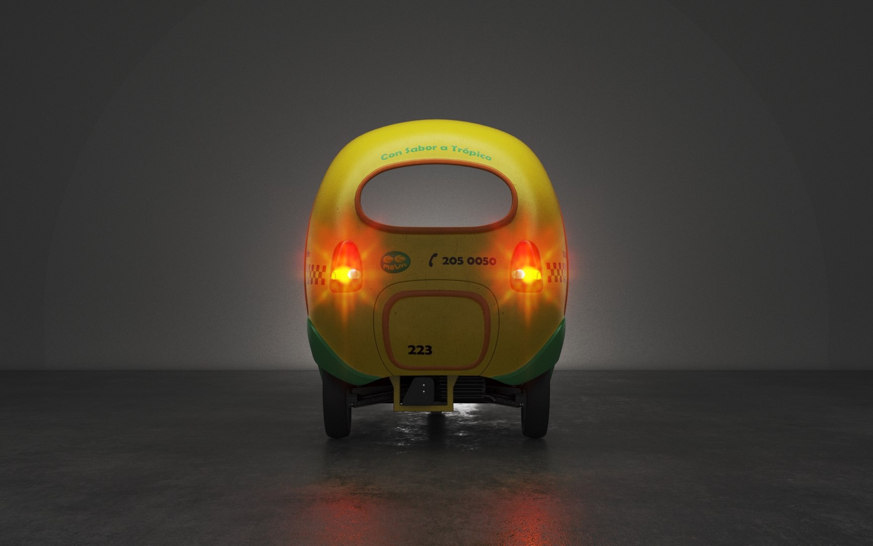 3D Havana Coco Taxi Model - TurboSquid 2213404