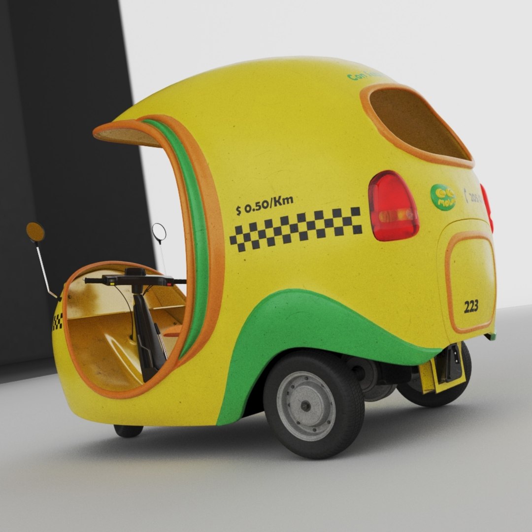 3D Havana Coco Taxi Model - TurboSquid 2213404