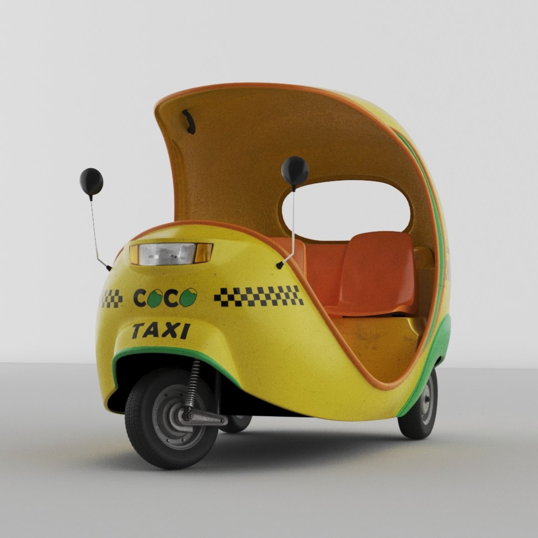 3D Havana Coco Taxi Model - TurboSquid 2213404