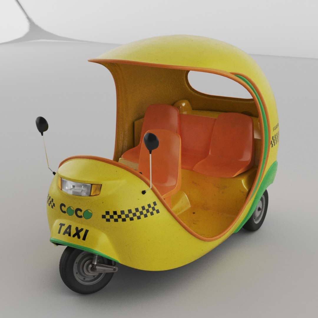 3D Havana Coco Taxi Model - TurboSquid 2213404