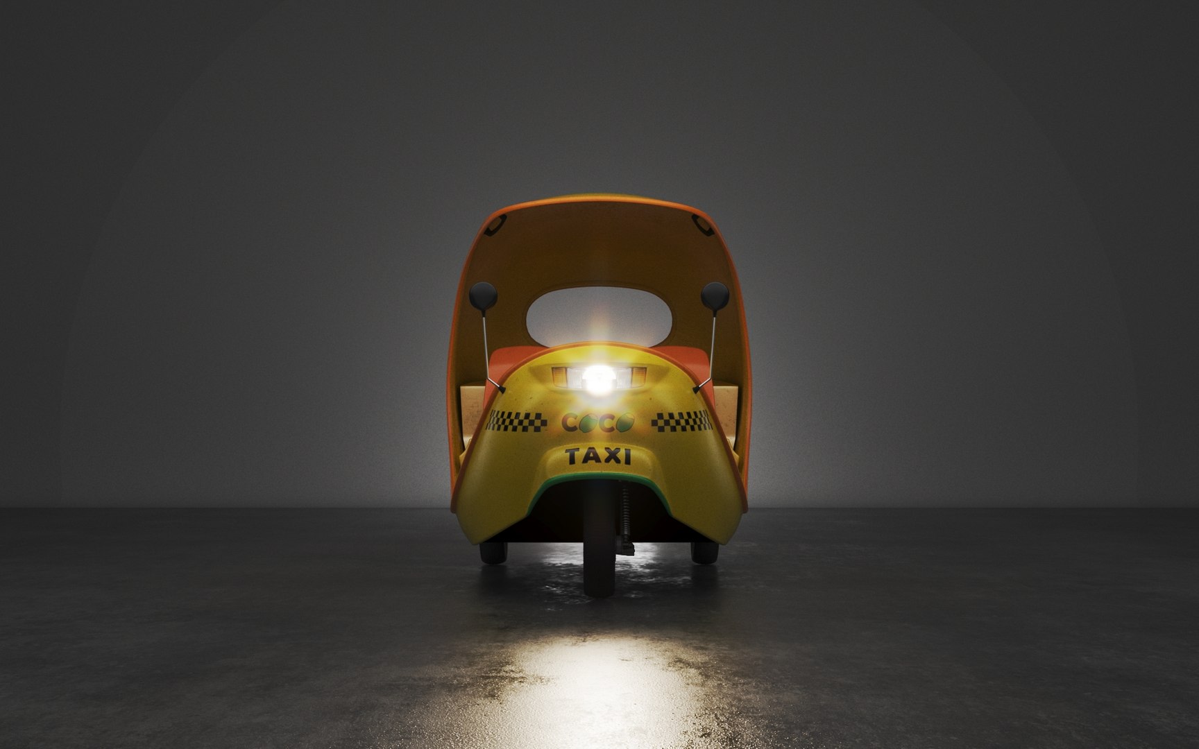 3D Havana Coco Taxi Model - TurboSquid 2213404