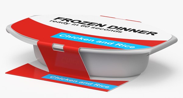 3D Frozen Dinner Box Type 02 Blank and Generic Label - TurboSquid 1992355