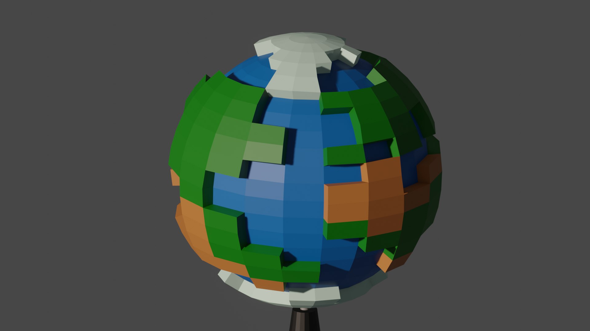 3D Low-Poly Earth Globe - TurboSquid 1946994