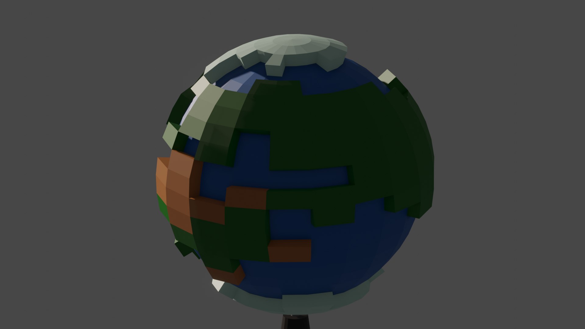 3D Low-Poly Earth Globe - TurboSquid 1946994