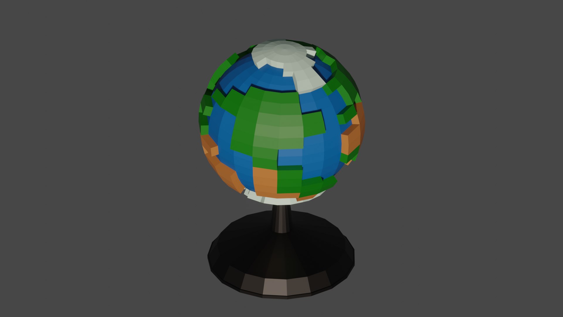 3D Low-Poly Earth Globe - TurboSquid 1946994