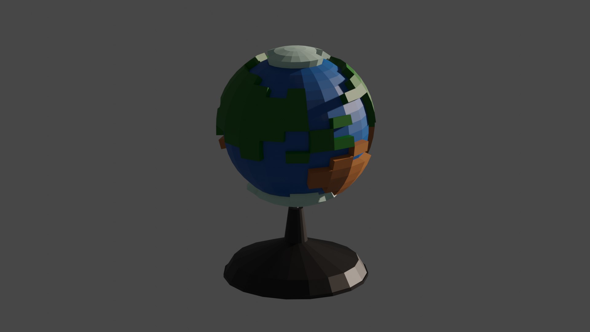3D Low-Poly Earth Globe - TurboSquid 1946994