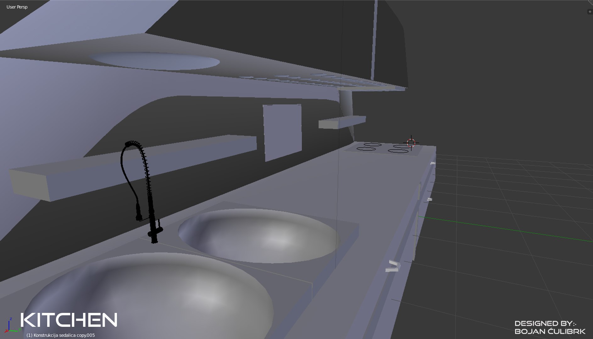 3d obj andromeda kitchen