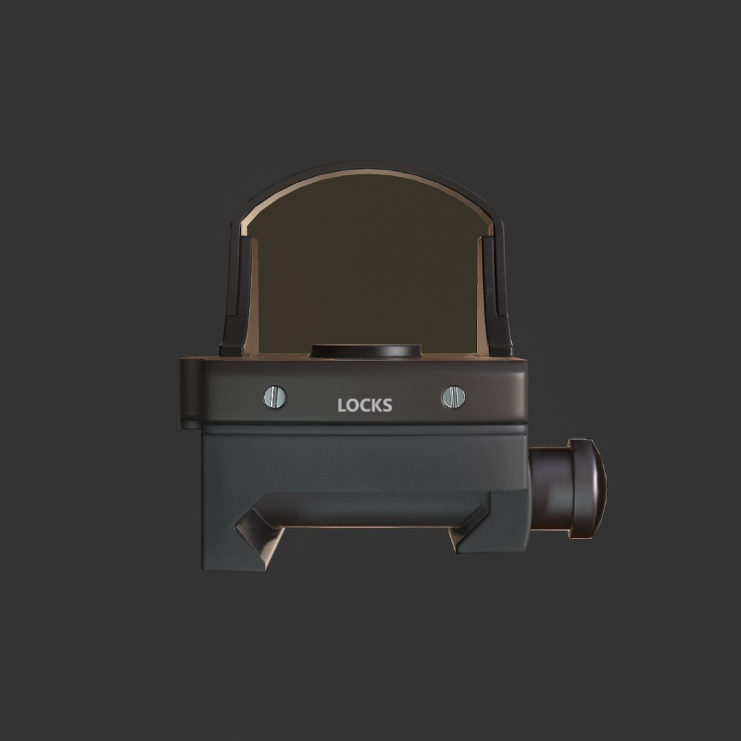 Ready Pistol Sight 3d Obj
