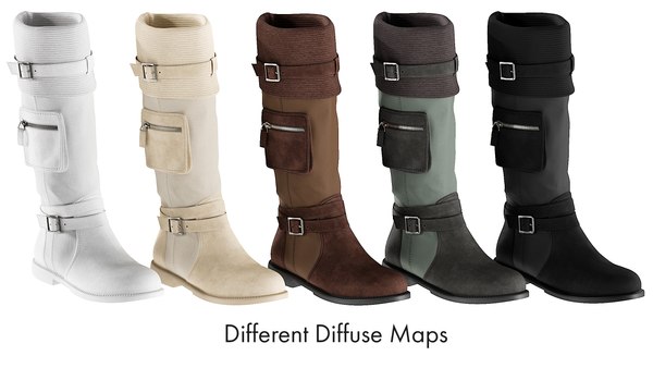 3D model realistic women s boots - TurboSquid 1632938