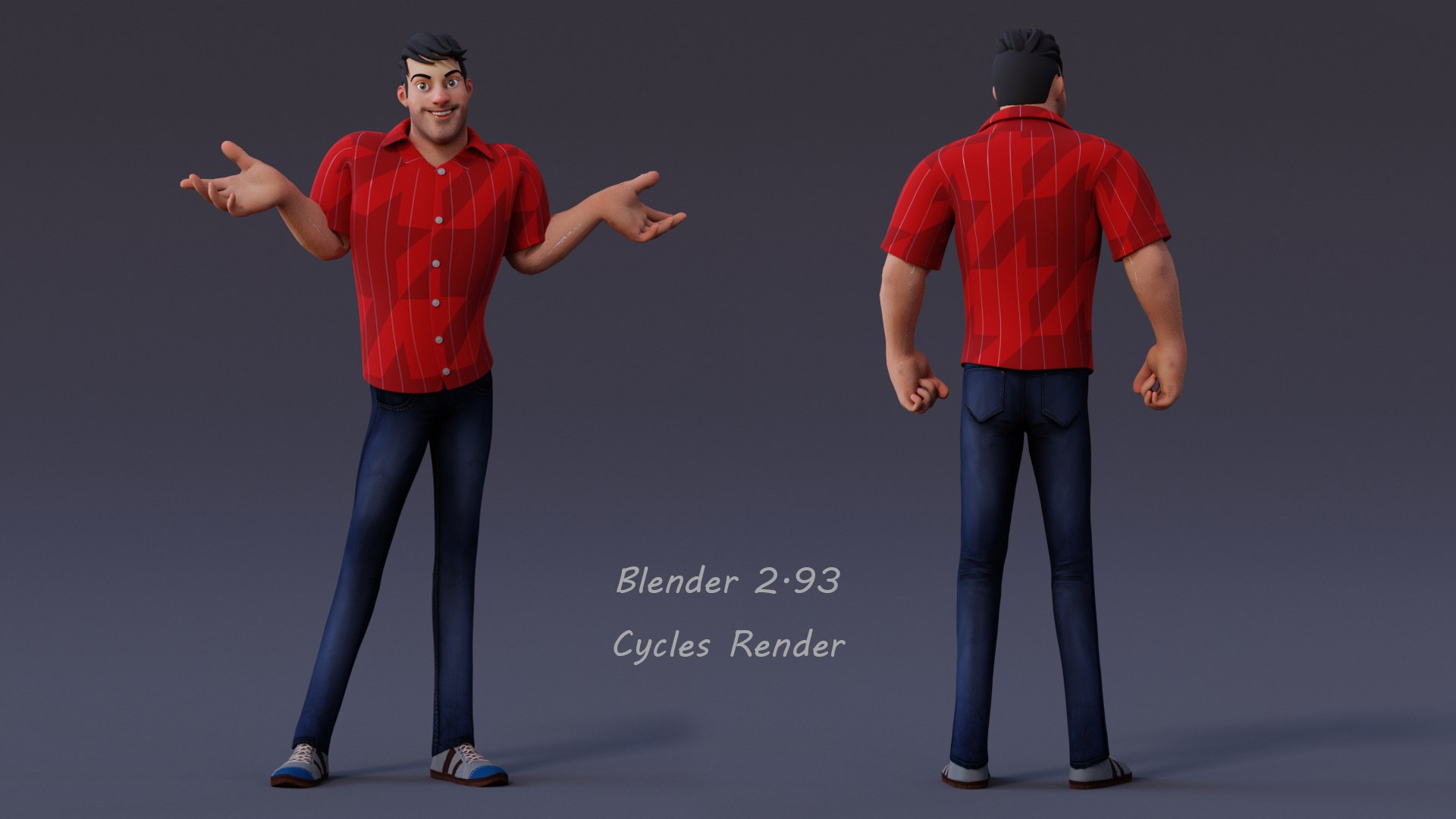 David Cartoon V2 3D - TurboSquid 1737080