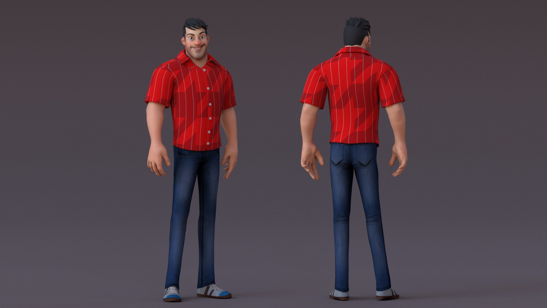 David Cartoon V2 3D - TurboSquid 1737080