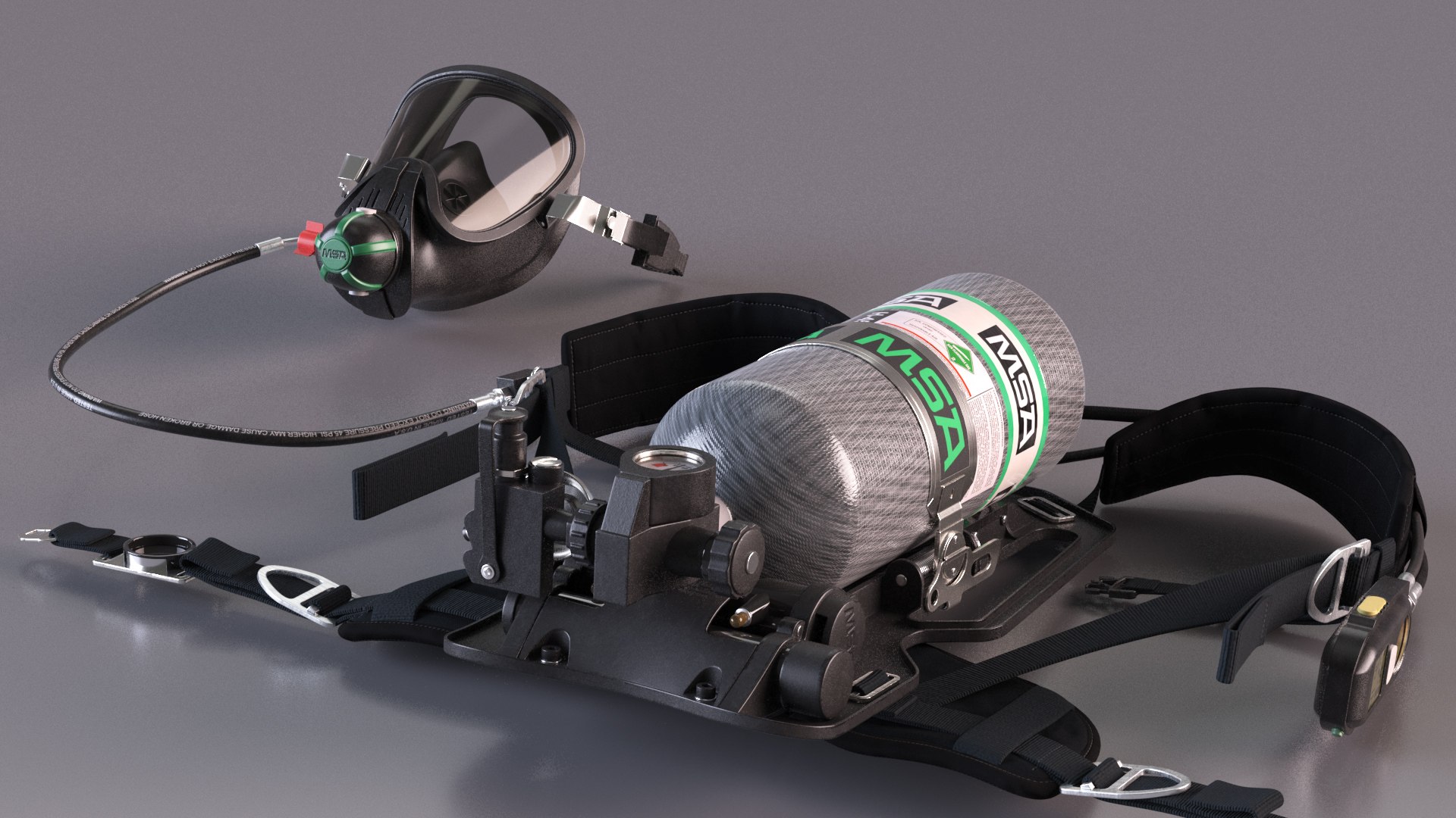 3D msa g1 scba respiratory - TurboSquid 1685074