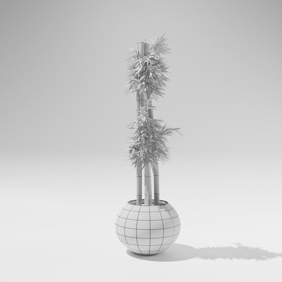 Yellow Bamboo Tree 3D Model - TurboSquid 1997780